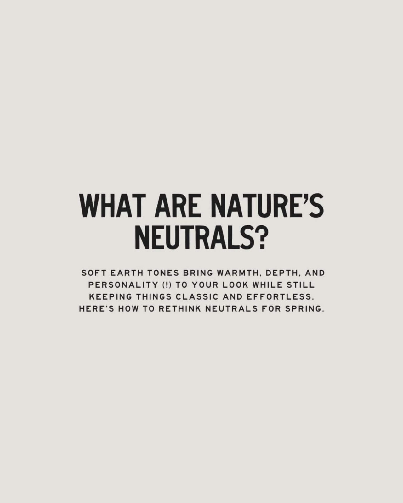 Laguna Beach Spring Neutrals